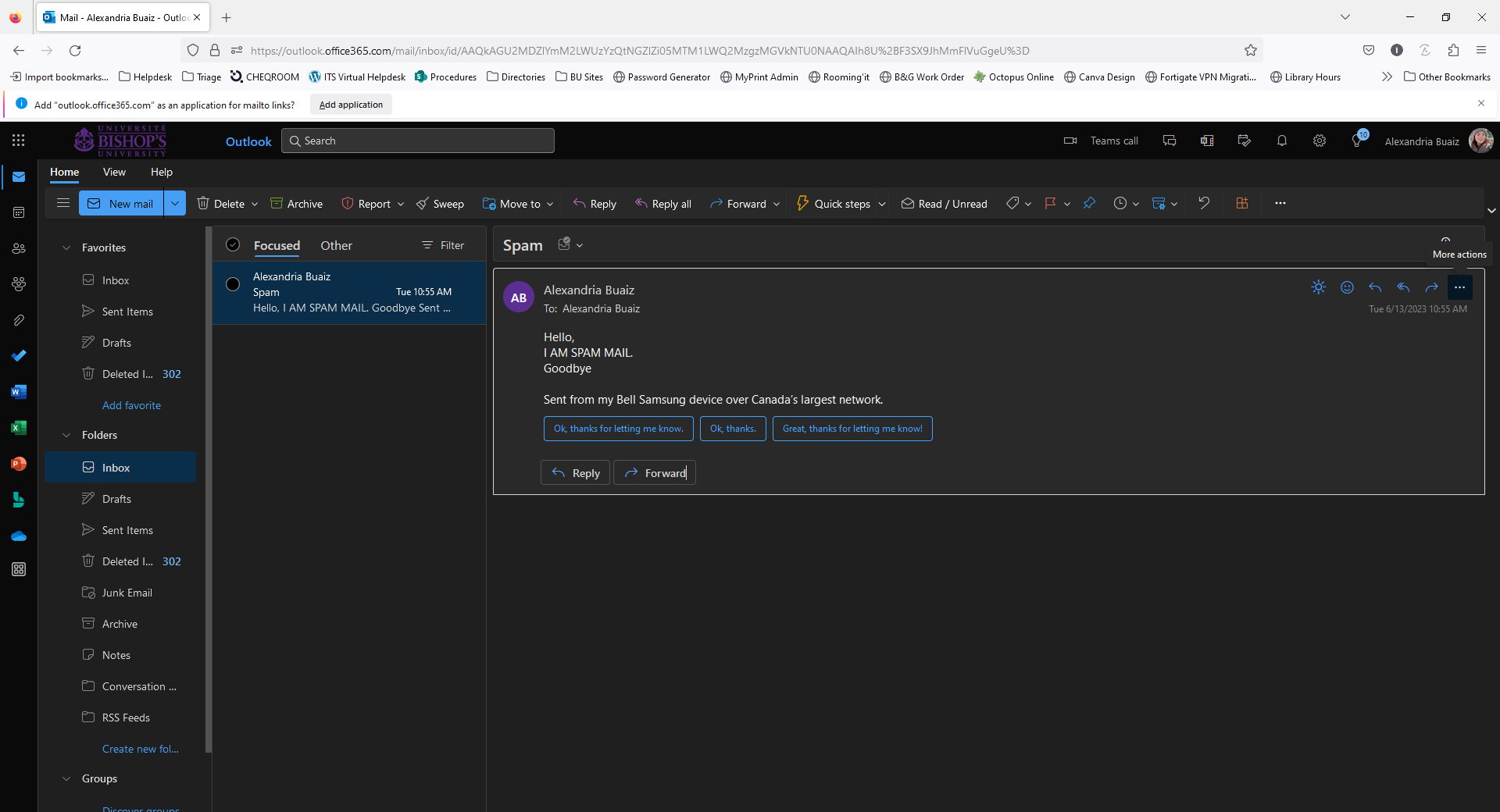 How to Report Suspicious Emails to the ITS Helpdesk – ITS Virtual Helpdesk